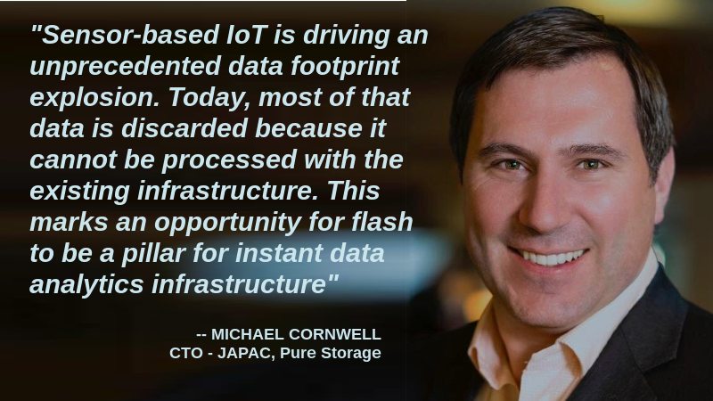 IoT is the killer app for data centers: Michael Cornwell of Pure Storage